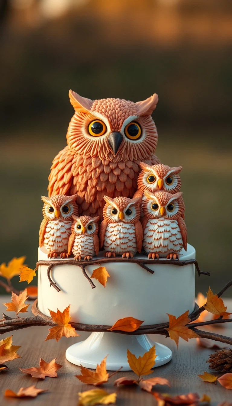 32 Adorable Owl Cake Ideas That Will Impress Your Guests - CakeIdeasNow