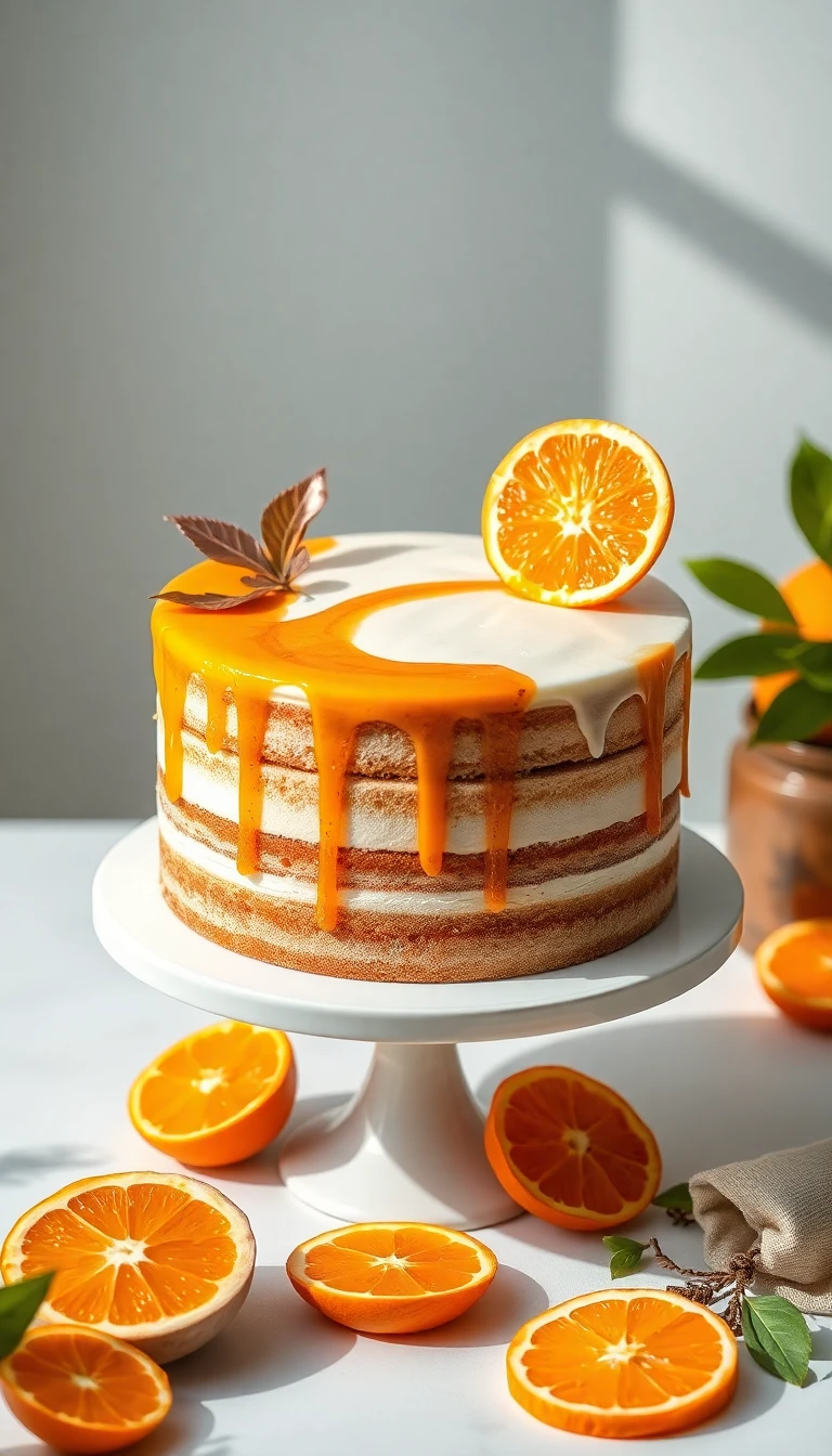 31 Orange Cake Ideas That Are Bright and Delicious - CakeIdeasNow