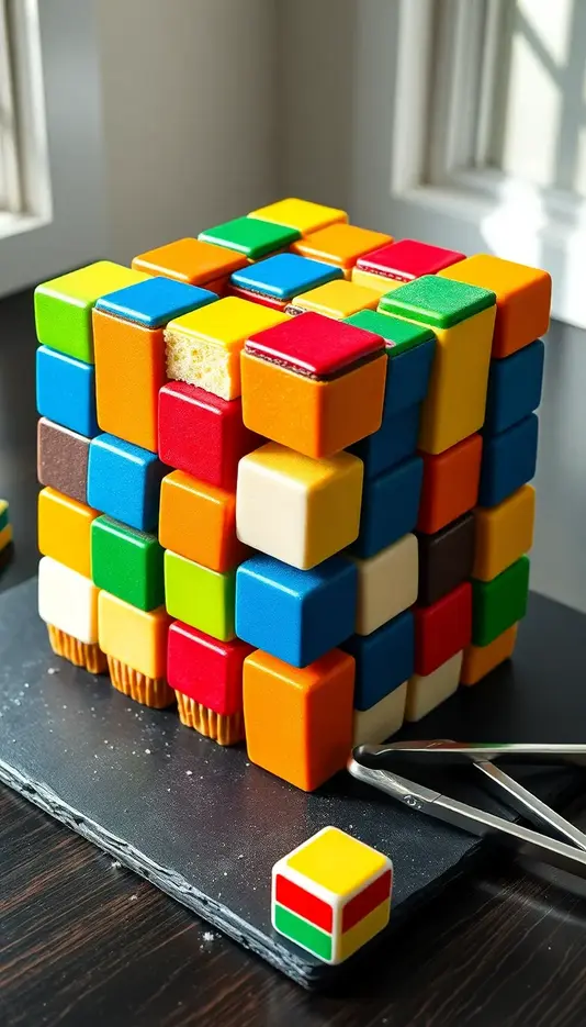 20 Awesome Rubik's Cube Cake Ideas to Brighten Any Party - CakeIdeasNow