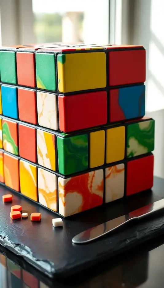 20 Awesome Rubik's Cube Cake Ideas to Brighten Any Party - CakeIdeasNow