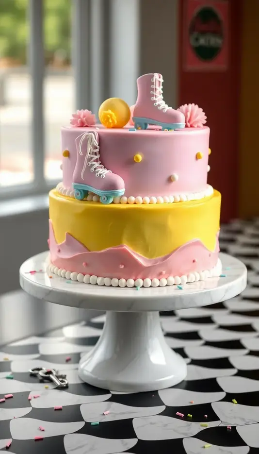 20 Awesome Roller Skate Cake Ideas to Spark Sweet Fun - CakeIdeasNow